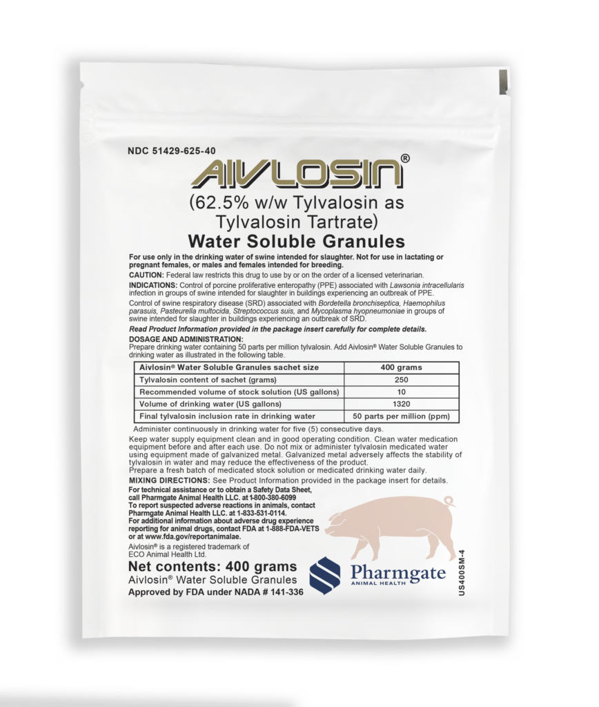 Aivlosin® WSG now approved for use in reproducing sows - USA